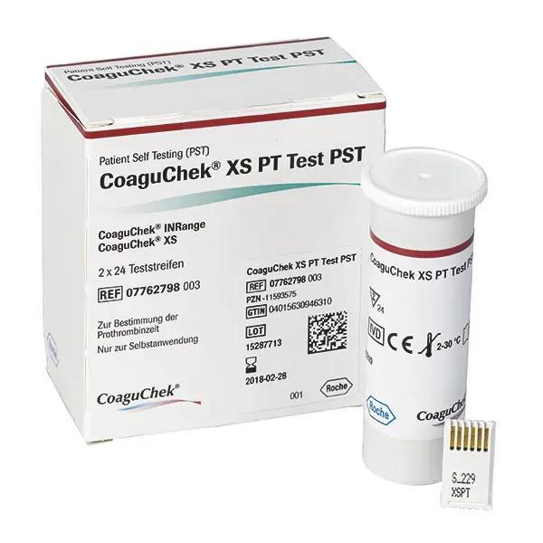 CoaguChek XS PT Test PST - Teststreifen
